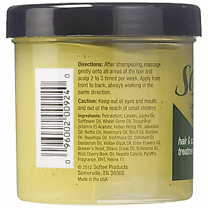 Softee Light And Natural Indian Hemp Hair And Scalp Treatment 5 Oz,Pack of 12