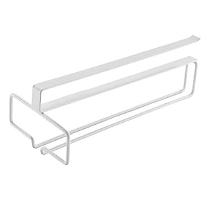 Wine Glass Rack, Under Cabinet Stemware Wine Glass Holder, Metal Hanging Glasses Hanger Organizer for Bar Kitchen (White)