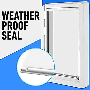 Evergreen Pet Supplies Extra Large Replacement Dog Door Flap for Ideal Pet Products Ruff Weather Dog Door Model #DSRWXL - 9.75 x 17 in – for Pets 36 to 90 lbs – Weather Proof Seal