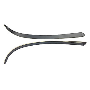 ZSHJGJR Archery Black Hunter Recurve Bow Limbs Replacement Bow Limbs 25-65lbs Right/Left Hand (30lbs, Right Hand)