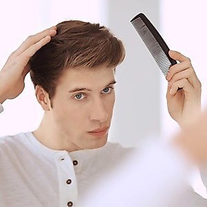 G.B.S Pocket Comb Black Course Fine and All Fine Pocket Comb, Pack of 12