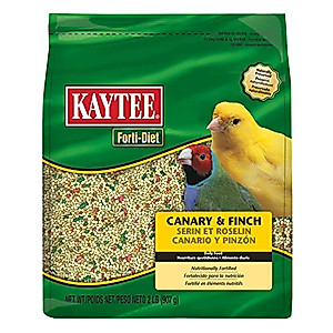 Kaytee Forti-Diet Pet Canary and Finch Bird Food, 2 lb