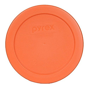 Pyrex 7200-PC 2 Cup (4) Dark Blue 1113764 & (4) Orange 1113762 & (4) Red 1113763 Lid (12-Pack)