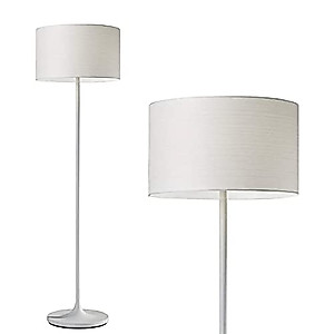 Adesso 6237-02 Oslo Floor Lamp – Corrosion Resistant, Scratch Proof, White Matte Finish Lighting Equipment with Metal Body. Tools & Home Improvement,Matte White