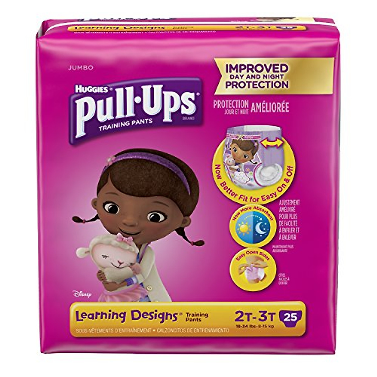Pull-Ups Learning Designs Training Pants for Girls, 2T-3T, 25 ct
