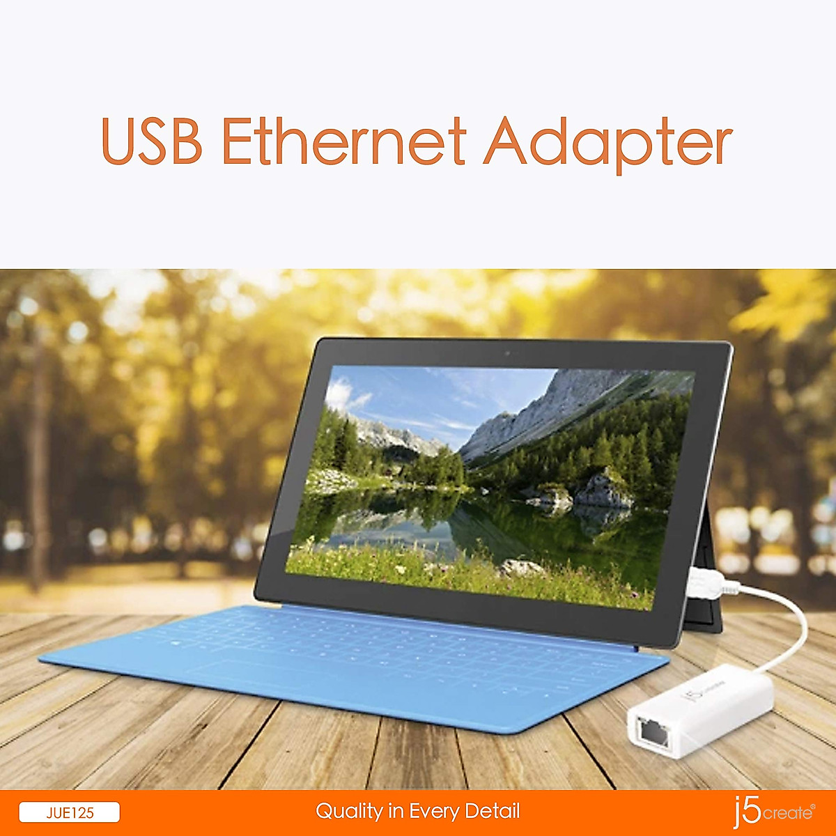 j5create USB Type A 2.0 Ethernet Adapter, Compatible for Windows 11/10 / 8.1/7 and Chrome OS