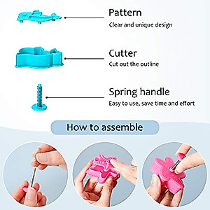 12 Pieces Ocean Cookie Cutters 3D Jellyfish Seahorse Clownfish Octopus Dolphin Crab Conch Starfish Seashell Sugar Cookie Pie Crust Cutter Pastry Fondant Stamp Baking Mold Cake Decoration Tool