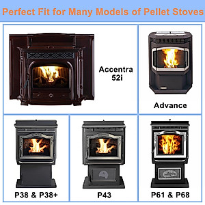 Criditpid Replacement 3-21-33647 & 3-21-22647 Distribution Blower Fan for Harman P68, P61, P43, P38, Advance, Accentra 52i Pellet Stoves.