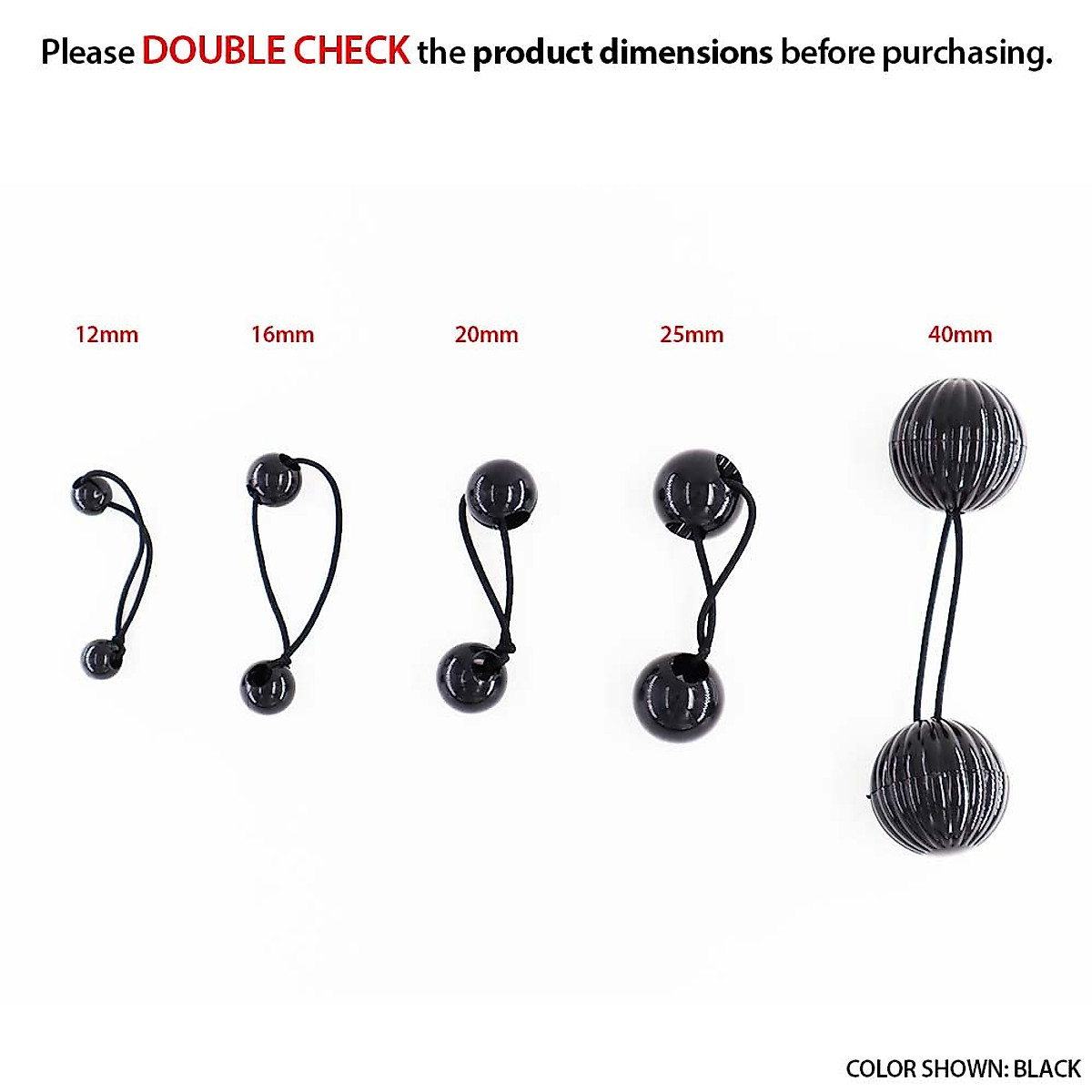 Beauty Town 24 Count Girls Hair Ties with Balls Bubble Twinbead Ponytail Holders (White, Pink, Sky Blue, Yellow, Mint, Purple)