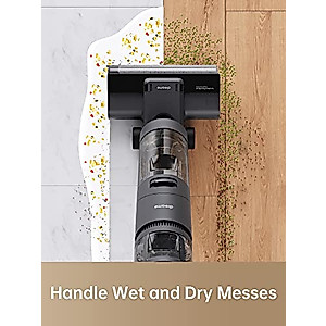 Dreametech H12 Smart Wet Dry Vacuum, Cordless Hardwood Floor Cleaner One-Step Cleaning Vacuum Mop Great for Multi-Surface