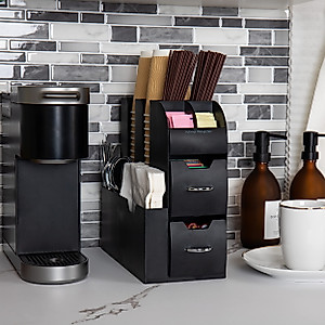 Mind Reader CAD01 Coffee Condiment Organizer-White, 6 x 12 x 12