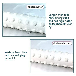 Drying Rod Stick Absorbent Stick Diatomite Water-Absorption Stick【Quick Drying/Reusable/Preventing Moisture and Mold】 Maintenance 2-Piece kit