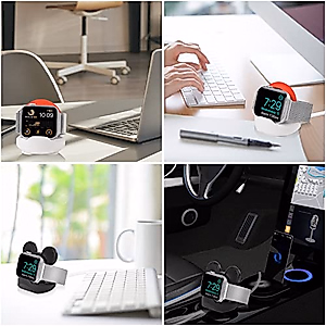 AXFEE Charger Stand for Apple Watch, Silicone Desk Stand Holder for iWatch, Charging Station Dock Holder Compatible with All Apple Watch Series Ultra/SE/8/7/6/5/4/3/2/1 (Not Include Charger)