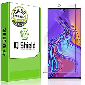 IQShield Screen Protector Compatible with Samsung Galaxy Note 10 (6.3 inch Display)(2-Pack)(Case Friendly) Anti-Bubble Clear Film