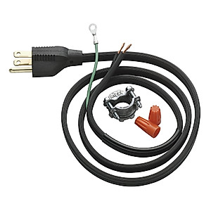InSinkErator HOT150, one size, Satin Nickel & Garbage Disposal Power Cord Kit, CRD-00, Black, Pack of 1