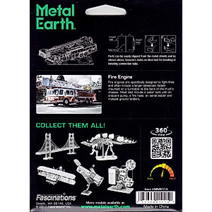 Metal Earth Fire Engine Truck 3D Metal Model Kit Fascinations