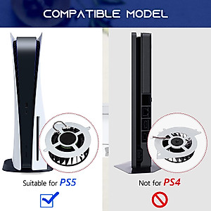 Internal Cooling Fan Replacement for Sony Playstation 5 PS5 23 Blades Fan 17 Blades Fan Cooler PS5 CPU Cooling Fan with T8 Screwdriver