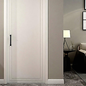 Supkiir Barn Door Handles, Supkiir Black Gate Handle Set (Pack of 2), Door Pull Handle for Sliding Barn Door Gate Cabinet Closet Drawer Garage Shed, Screws Included