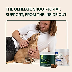 Wuffes Hip and Joint Supplement for and 23-in-1 Multivitamin Bundle for Dogs (Small & Medium Breed)