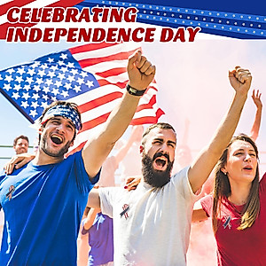 50 Pcs Memorial Day Veteran Gifts American Flag Lapel Pins Metal USA Waving Flag Pins Patriotic Ribbon Pins Bulk Independence Day Hat Pins Decorations United States Badge Pins Brooch (Bow)