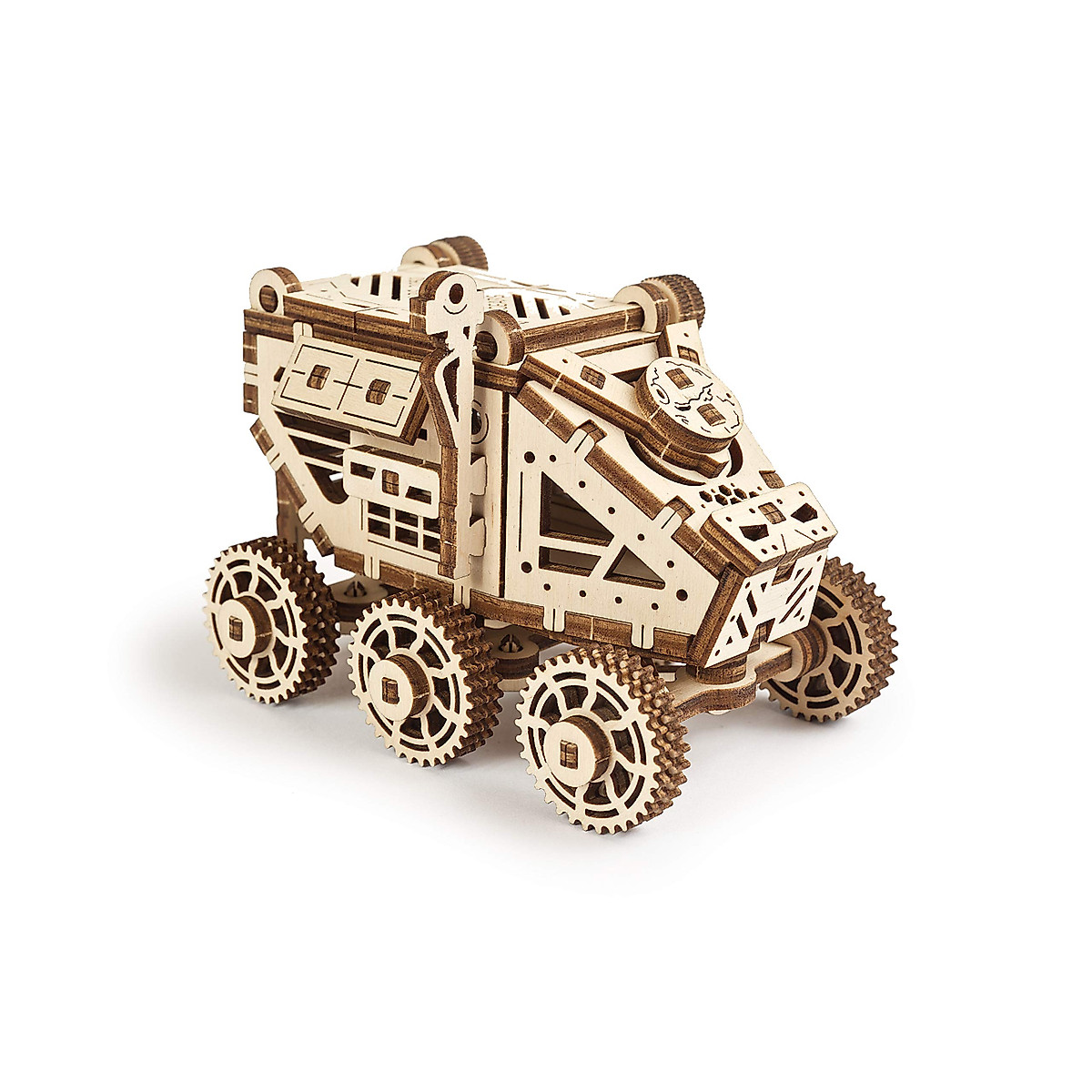 UGEARS Science STEM Mars Rover, DIY Engineering Activity, STEAM School Project, Mechanical Wooden Puzzle, Eco Building 3D Toy, Educational Gift for Kids & Teen, Boy Girl, Self-Assembly Craft Kit