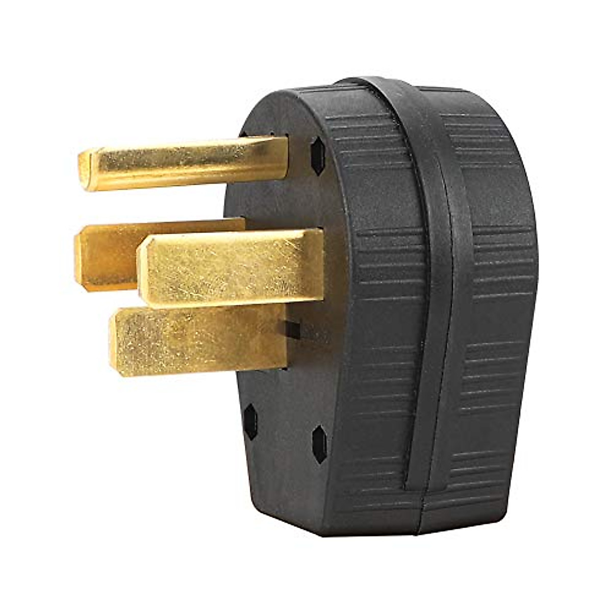 50A Power Plug, NEMA 14-50P 50A Electric Plugs, AC 125V/ 250V Grounding 3 Wire 4 Prong Straight Blade Plug,Male Dryer Plug Welder Plug