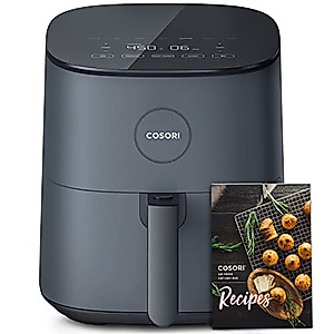 COSORI Air Fryer, 5 QT, 9-in-1 Airfryer Compact Oilless Small Oven, Dishwasher-Safe, 450℉ freidora de aire, 30 Exclusive Recipes, Tempered Glass Display, Nonstick Basket, Quiet, Fit for 1-4 People