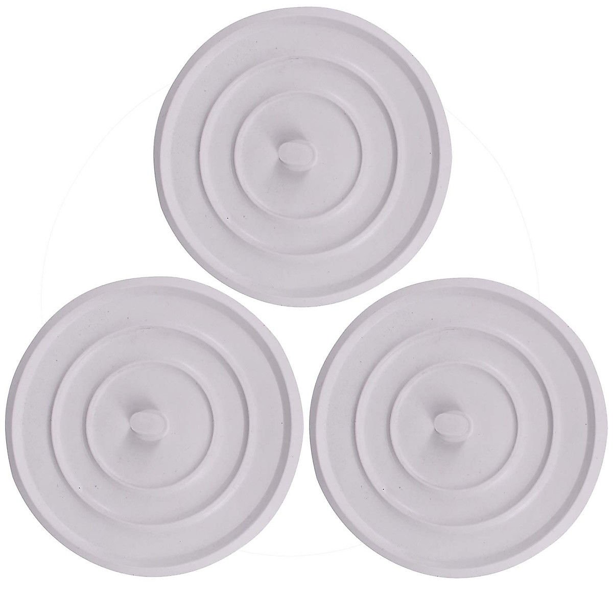 Dogxiong 3 Package 4.5-Inches Silicone Bathtub Drain Stopper Plug Sink Plug Universal Sink Stopper and Travel Plug for Kitchens, Bathrooms and Laundries