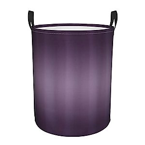Laundry Basket,Hollywood Theater Inspired Vintage Digital Purple Colored Modern Design Artwork,Large Canvas Fabric Lightweight Storage Basket/Toy Organizer/Dirty Clothes Collapsible Waterproof For College Dorms-Large