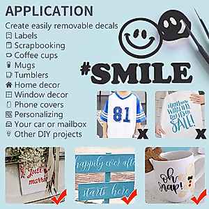 Lya Vinyl Matte Black Permanent Vinyl Roll -12" x 4FT Self Adhesive Vinyl for Cup, Black Vinyl for Birthday Gift, Party Ornaments, Home Decor