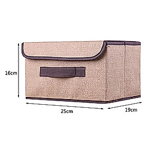 PINGPING Box Sundries Foldable Clothing Box with Lid Storage Portable Box Foldable Storage Storage Housekeeping & Organizers Tote Bins for Storage with Lid