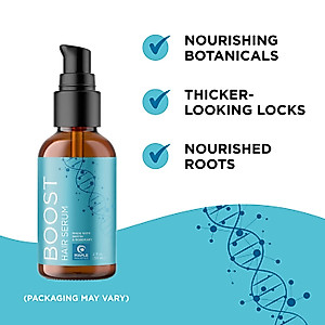 Maple Holistics Hair Regrowth Bundle - Pure Rosemary Oil for Hair Growth with Boost Hair Thickening Serum with Peppermint Black Castor Oil and More - Advanced Biotin Hair Growth Serum with Rosemary