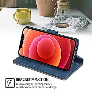 DIIGON Phone Cover Wallet Folio Case for Oppo REALME 7 PRO, Premium PU Leather Slim Fit Cover for REALME 7 PRO, Good Touch, Blue