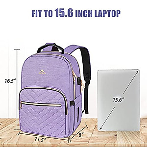 MATEIN Laptop Backpack for Women, Anti Theft 15.6 inch College School Bookbag for Girls with USB Charging Port, Backpack for Men, Large Laptop Backpack with USB Port, Travel Backpacks for Women