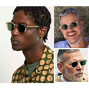 Gtand Unisex Vintage Retro Round Style Tinted Sunglasses For Men Women Fashion Circle Sun Glasses 46mm