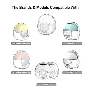 Wearable Breast Pump Accessories Replacement Parts Flange 24mm Compatible with MOMMED S21 S18