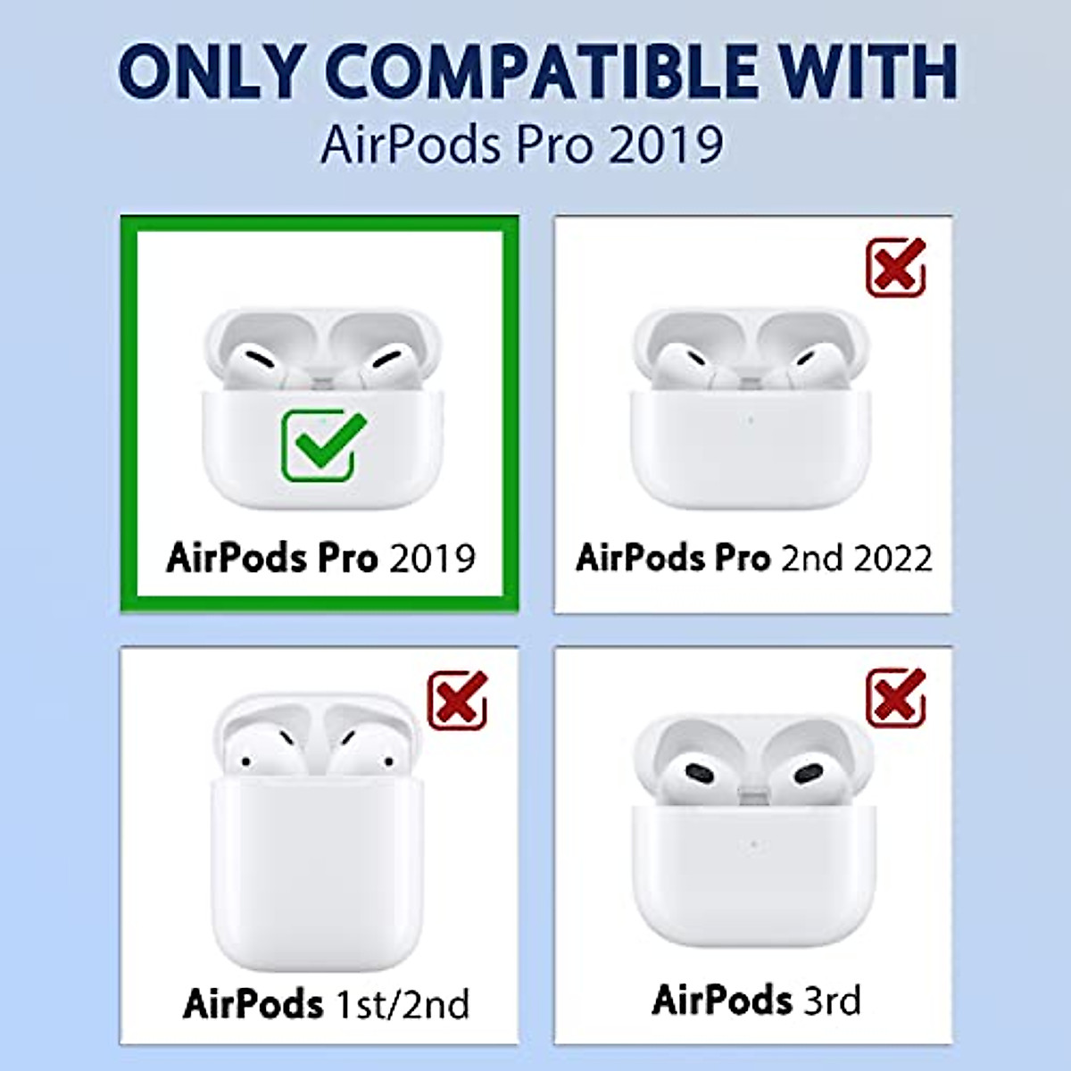 Ulirath for AirPod Pro 2019 /Pro 2 Case 2022 Skull Unique Design Cases Scary Cute for AirPods Air Pods Pro 2nd Design Skeleton Cover Cases Skin for Boys Girls Kids Skull