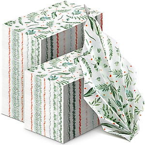 Disposable Hand Towels for Bathroom Eucalyptus Napkins Bathroom Napkins Guest Decorative Paper Hand Towels Floral Sage Green Napkins for Dinner Banquet Party Wedding Dinning Decor (200, Vintage)