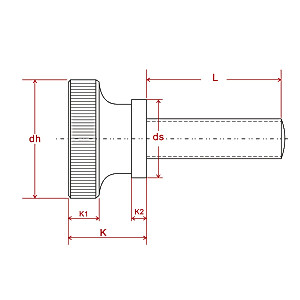 M2 Knurled Thumb Screws Stainless Steel (M2 x 6 mm, 20)