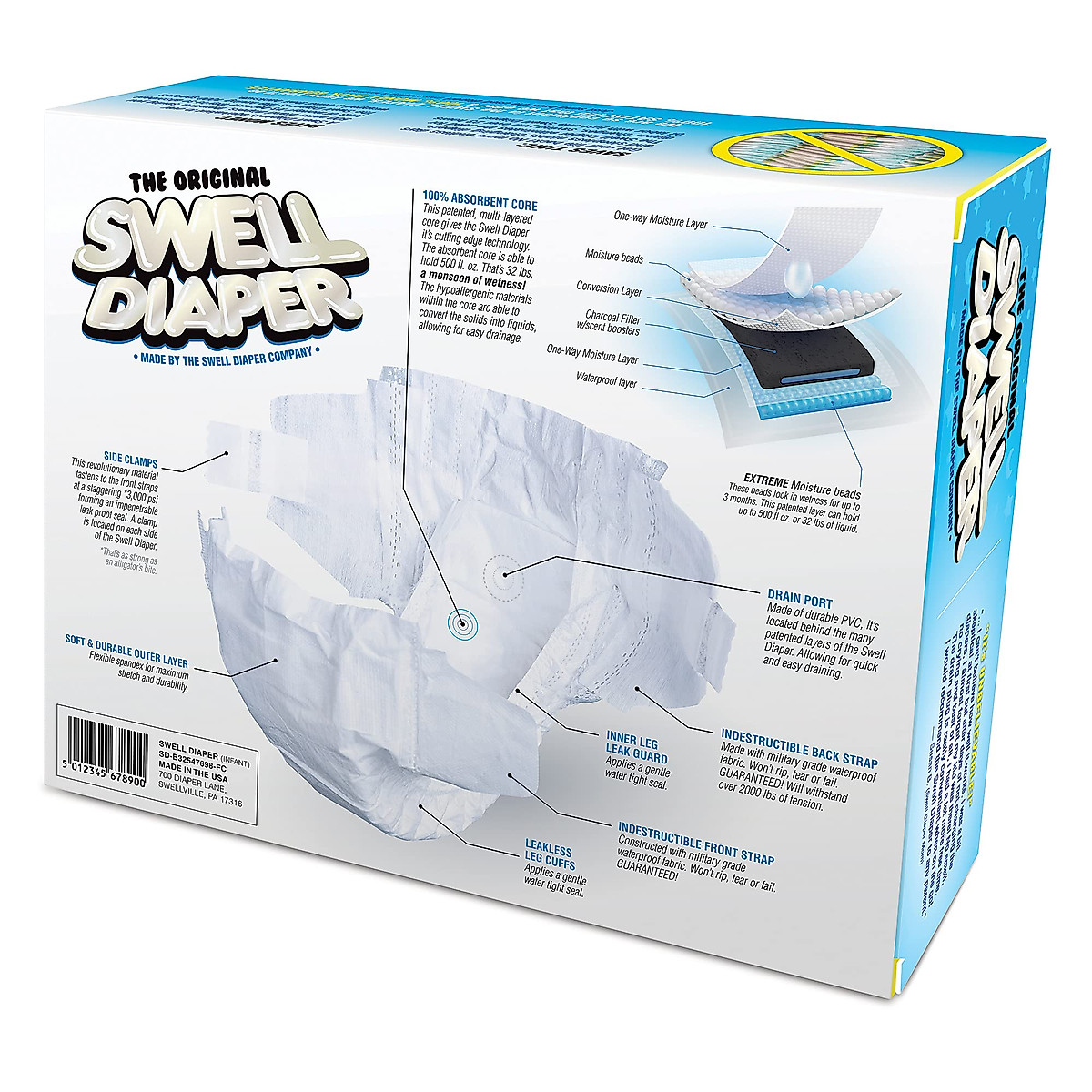 Laughing Smith® Swell Baby Diaper – Prank Gift Box – Gag Gift Boxes for First Time Parents Presents & Funny Hilarious Joke Gift Box to Wrap Your Real Present