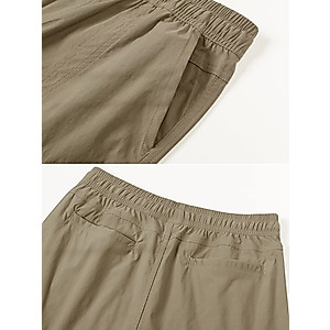 MAGCOMSEN Workout Shorts Womens with Pockets Dry Fit Golf Shorts 5 Inch Summer Hiking Shorts Breathable Comfy Yoga Shorts Lightweight Active Shorts Khaki XXL