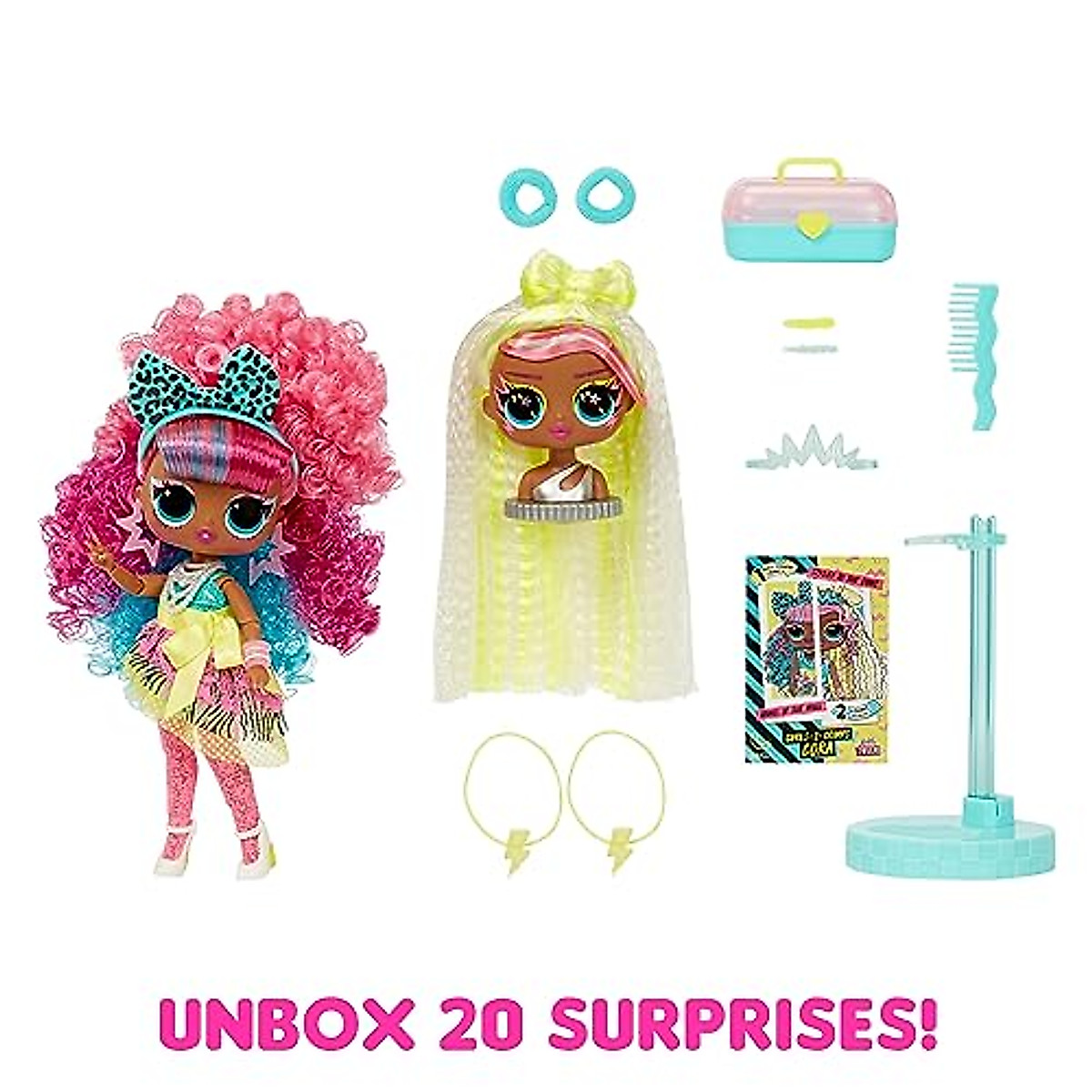 LOL Surprise Tweens Surprise Swap Curls-2-Crimps Cora Fashion Doll with 20+ Surprises Including Styling Head and Fabulous Fashions and Accessories – Great Gift for Kids Ages 4+