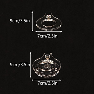 HHUXIUE Lightsaber Wall Mount Lightsaber Stand Sword shelf Suitable for Lightsaber Stand Lightsaber Display Swords Light Saber Sword Wall Bracket (Transparent 1 hole)