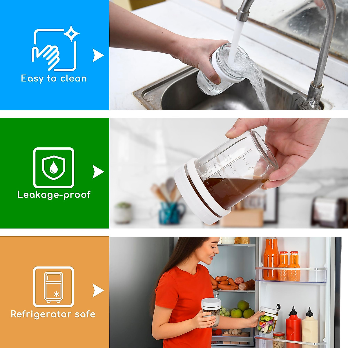 Homevio Overnight Oatmeal & Yogurt Containers Set