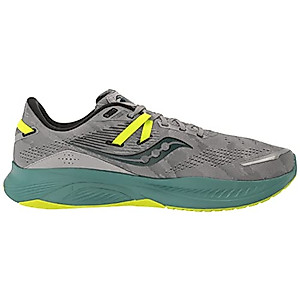 Saucony Men's Guide 16 Sneaker, Fossil/Moss, 12