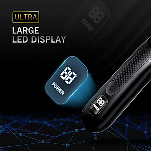 protti Body Trimmer for Men, Electric Groin Hair Trimmer, Waterproof Wet/Dry Clippers, Rechargeable Ball Shavers with Replaceable Ceramic Blade Heads, Recharge Dock, LED Light, 120 Min Battery Life