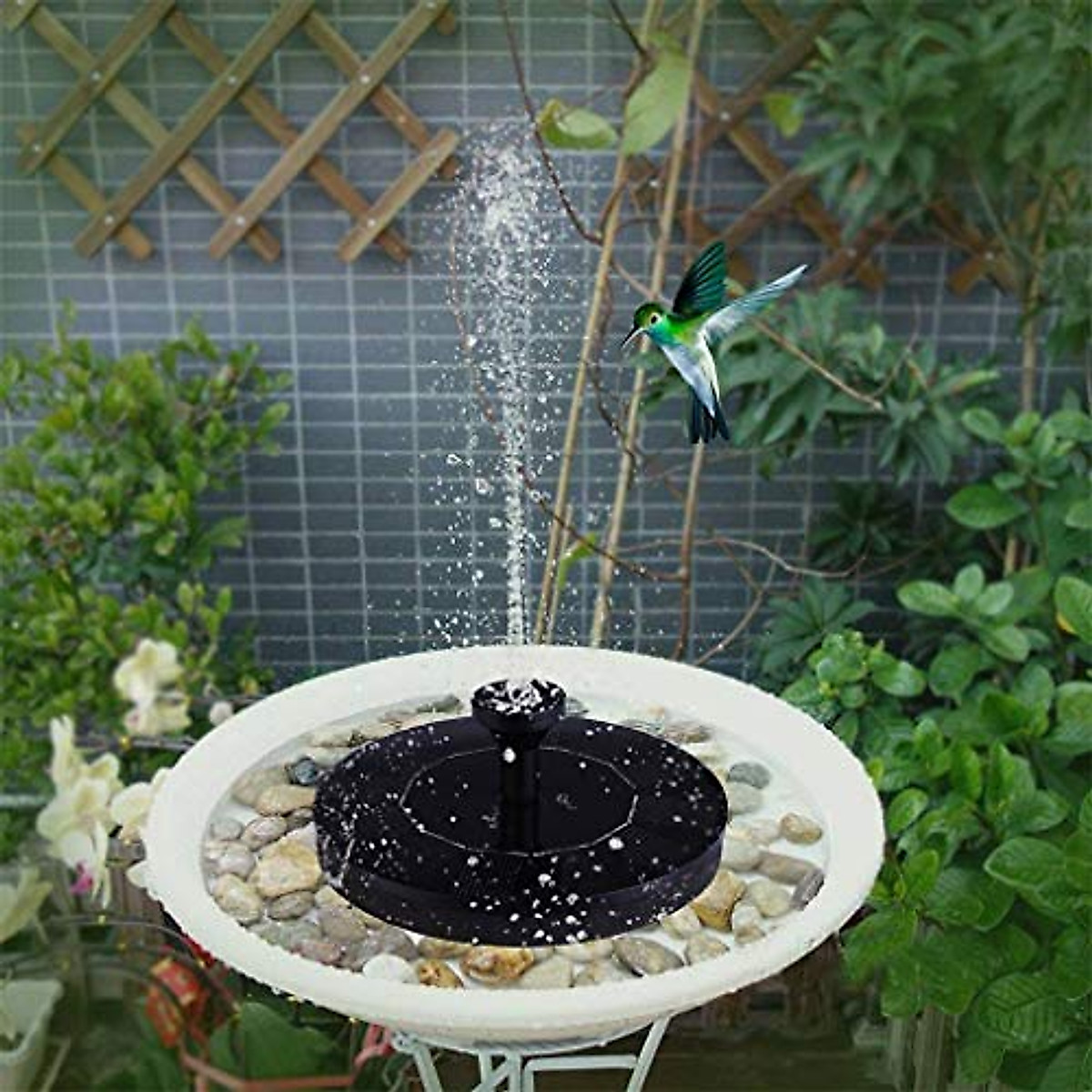 XXXDXDP Hone Decor Solar Pump Standing Floating Solar Bird Bath Water Pumps Pond Pool Garden Yard