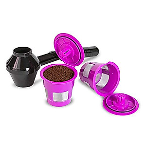 Cafe Fill Value Pack by Perfect Pod - Reusable K Cup Coffee Pod Filters & Coffee Scoop, Compatible with Keurig K-Duo, K-Mini, 1.0, 2.0, K-Series and Select Single Cup Coffee Makers