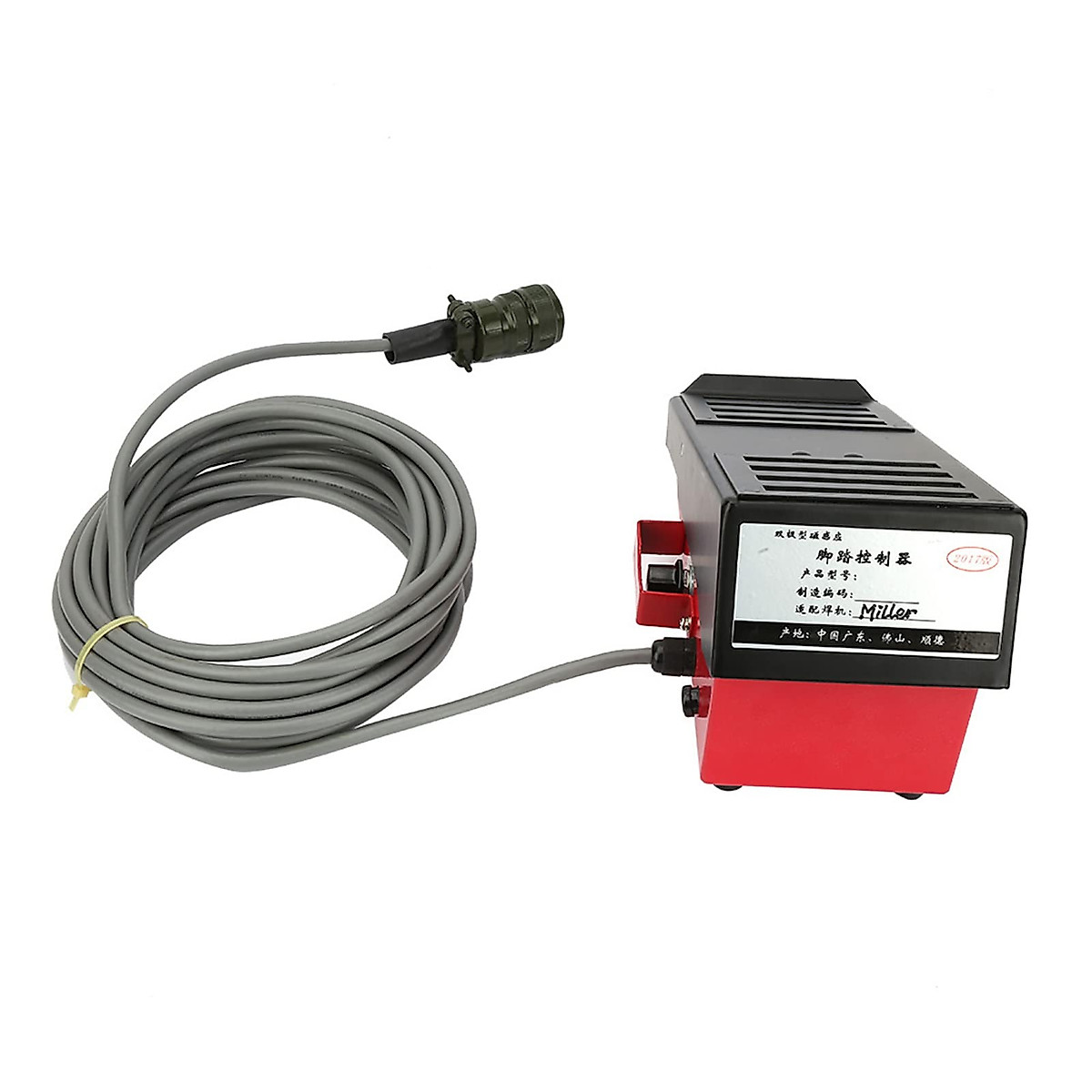 Foot Control Pedal, Foot Pedal for TIG Welder, 14-Pin Plug Foot Control Pedal with 7.2 Meters Cable, for Miller TIG Welder