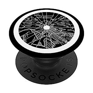 Mountain Bike Wheel Track Minimal Bicycle BMX Cyclist Gift PopSockets Swappable PopGrip